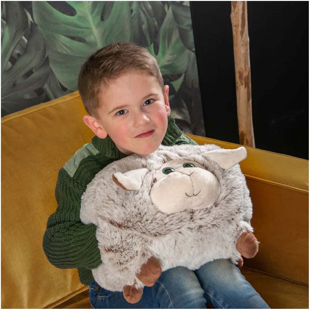 Noxxiez Handwarmer Knuffelkussen Schaap Planet Happy FR